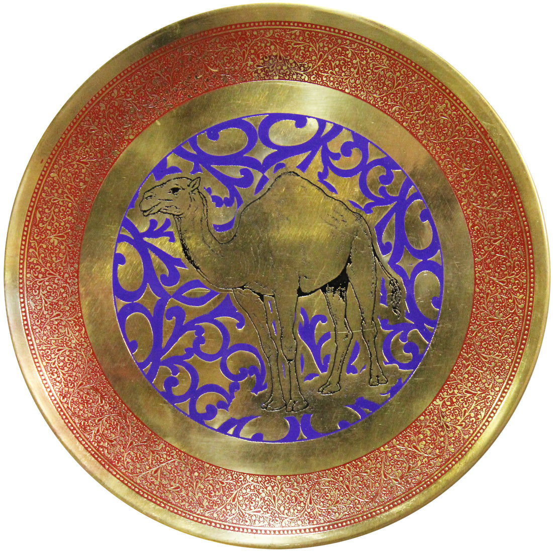 Natural Geo Camel Decorative Brass Accent Plate – Natural Geo Home ...